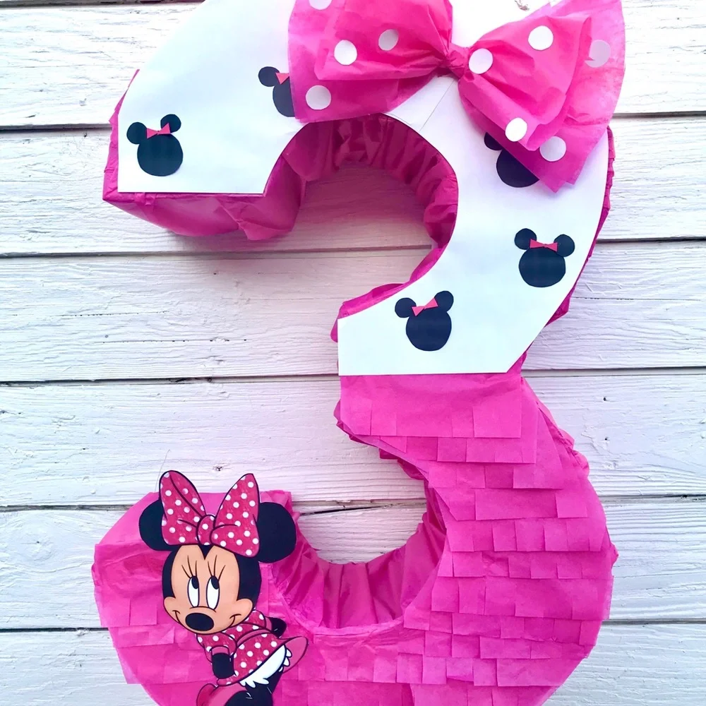 Other | Minnie Mouse Number Three Piata | Poshmark